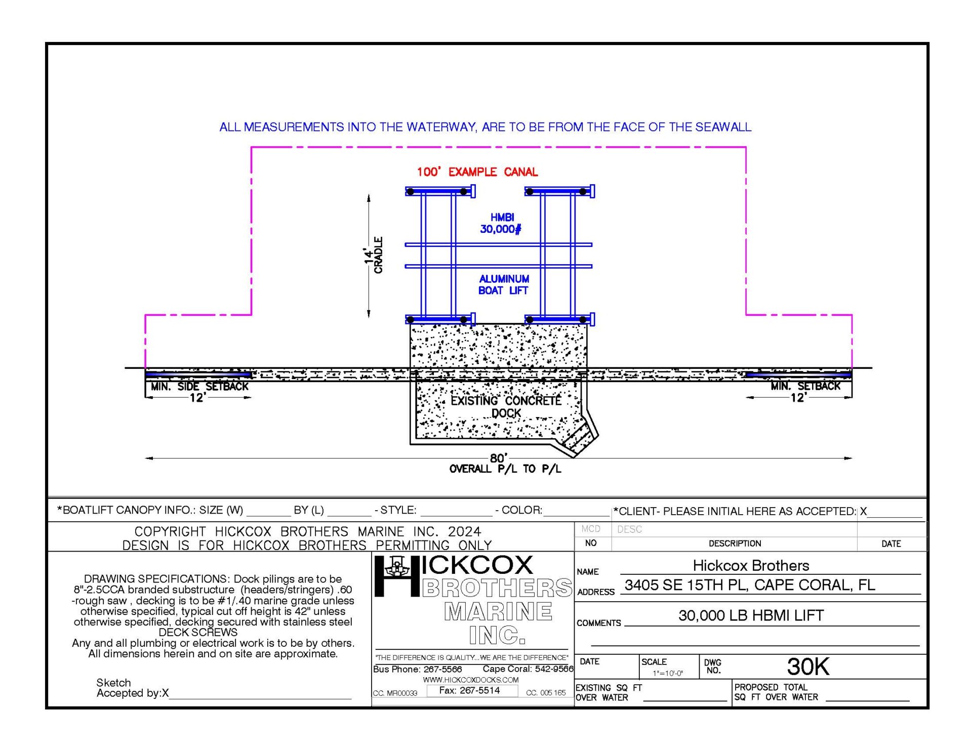 20,000# Boat Lift – HBMI Dock Builders